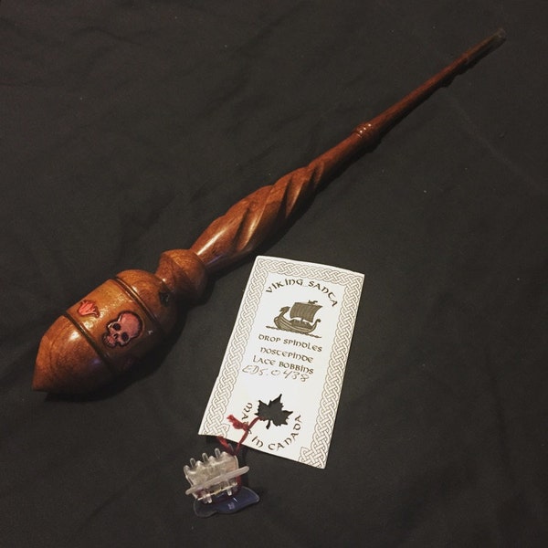 Viking Santa Drop Spindle EDS 0847 Leather Whorle - Etsy Canada