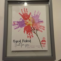 High Five to the Best Dad Ever Hand Print Father's Day Card/father's ...