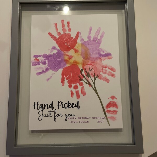 Hand Print ABC Keepsake Book/ Hand Print Keepsake/hand Print Craft ...