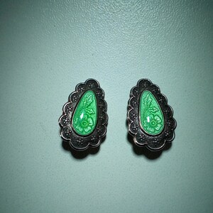 Antique Czech Max Neiger Enamel Paste Flower Brooch Art Deco Rhinestone ...