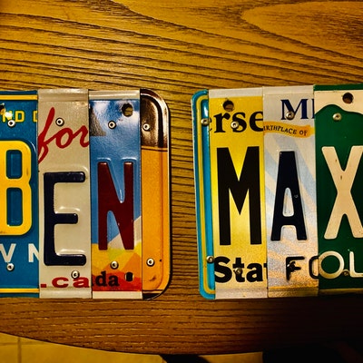 License Plate Name Sign, Gifts for Kids, Childrens Gifts, Dorm Room ...