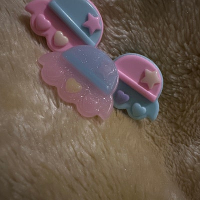 Alien Hair Clip 90s Y2K Space Kawaii Barrettes Glow in the Dark - Etsy