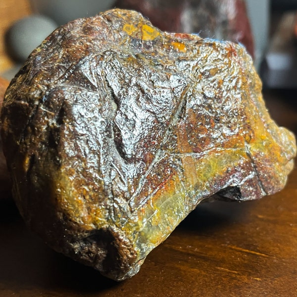 AMAZING Find Water Level Amethyst and Limonite Full Nodule With Peel ...