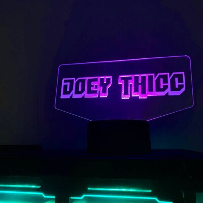 Personalized Sprint Racing Car Led Night Light, Personalized 16 Colors ...