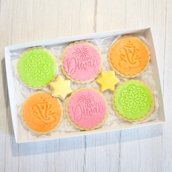 Ganesh Diwali Cookie Biscuit Embosser Stamp Hindu Fondant Cake ...
