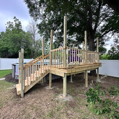 Plans for Above Ground Pool Deck 12x14 24' Round Pool 52 High - Etsy