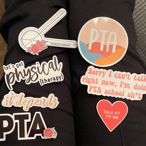 PTA Physical Therapy Assistant Sticker Physical Therapist | Etsy