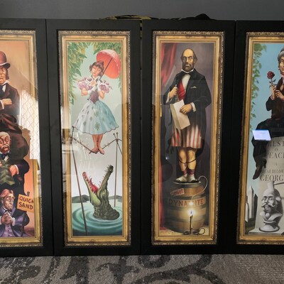 Set of 4 Stretching Room Poster Haunted Mansion Poster Disney ...