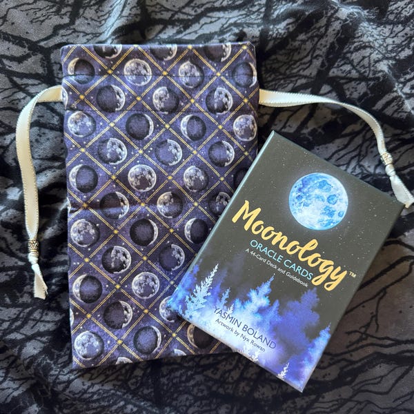 MINI Altar Cloth Moon, Tarot Cloth, Traveling Altar Cloth, Portable ...