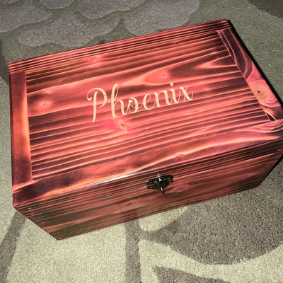 USMC Memory Box for Marines and Veterans, A Large Wooden Box ...