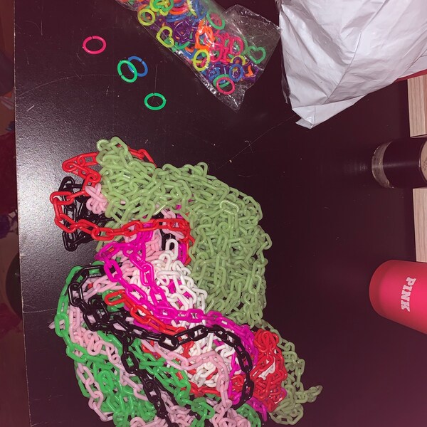 10 Feet - High Quality 3mm Plastic Chain for Craft, DIY Bird Toys ...