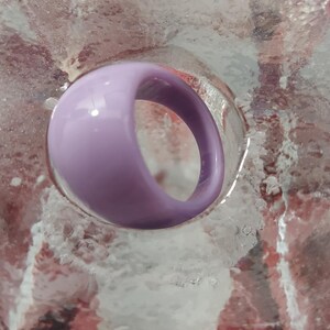 Minimalist Chunky Rings Funky Acrylic Ring Retro Resin | Etsy