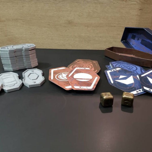 Kessel Sabacc Set With Deck, Dice, and Starter Shift Tokens | Inspired ...