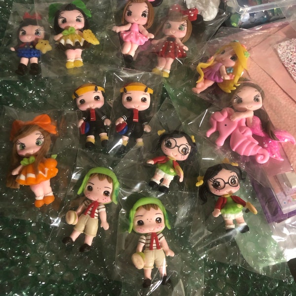 El Chavo Del Ocho Cold Porcelain Dolls/hair Bow Center/dolls Collection ...