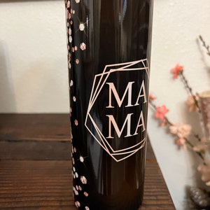 Mama 20 Oz Skinny Tumbler, Mama Tumbler PNG, Mom Tumbler Wrap, Seamless ...