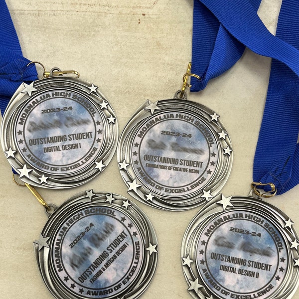 Custom Event Insert Medals - Personalized Medals - Custom Gold Silver ...
