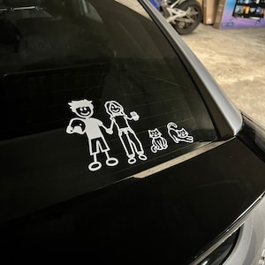 Create Your Own Stick Figure Family Decal/sticker - Etsy