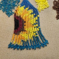 Aurora Borealis North Pole Seed Bead Fringe Earring Pattern, Northern ...