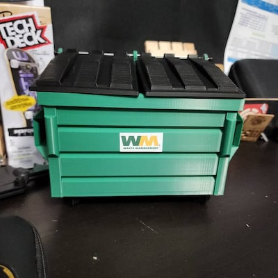 Mini Roll off Dumpster 3D Printed Desk Organizer Modern and Functional ...