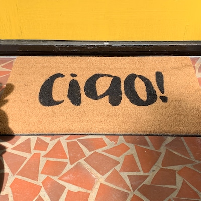 Ciao Doormat Italian Welcome Mat Front Porch Decor Unique Gift ...