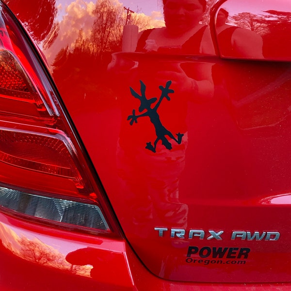 Wile E. Coyote Splat Image in Road Runner Decal - Etsy