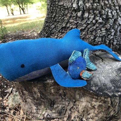 Stuffed Animals Pattern Whale Pattern Whale Sewing Pattern Soft Toy ...