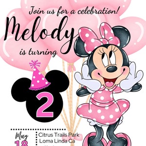 Mickey Mouse Birthday Invite, Birthday Invitation Mickey, Oh Twodles I ...