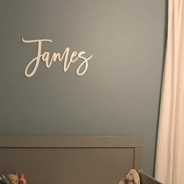 24"- 1/4 Thick Laser Cut Name Sign / Custom Wood Name / Laser Cut ...