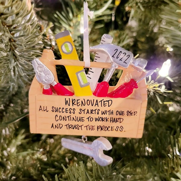 Best Handyman Personalized Ornament - Tool Chest Christmas Ornament - Etsy