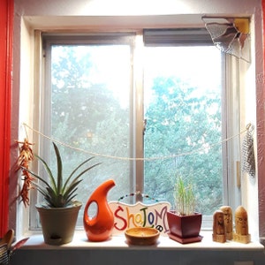 The Boho Sunset Corner, Sun, Stained Glass, Karma Bar, Corner Piece ...