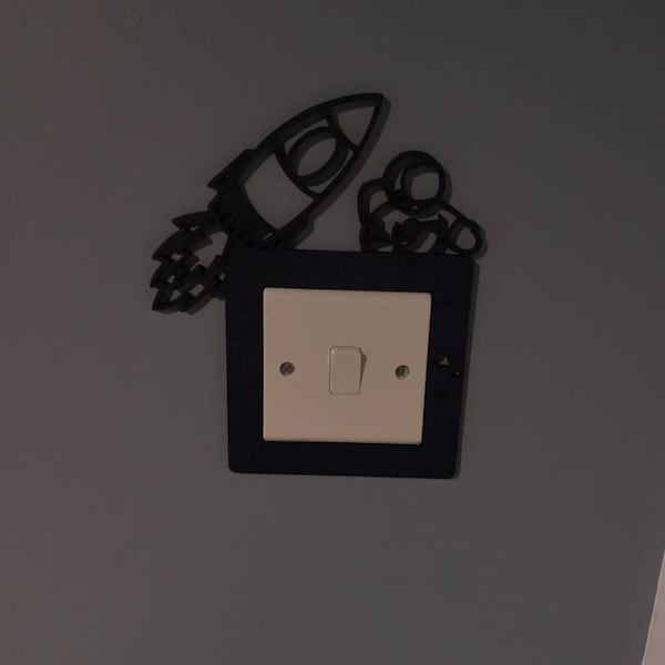Space Theme Light Switch Surround, Light Switch Cover, Space Themed ...