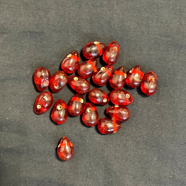 Rose Lozenge Cut Foiled Vintage 1950s Swarovski Crystals 12-24pc 6×10mm ...