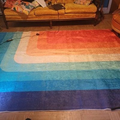 Mushroom Rug, Hippy Carpet, Bohemian Rug, Minimalist Area Rug, Salon ...