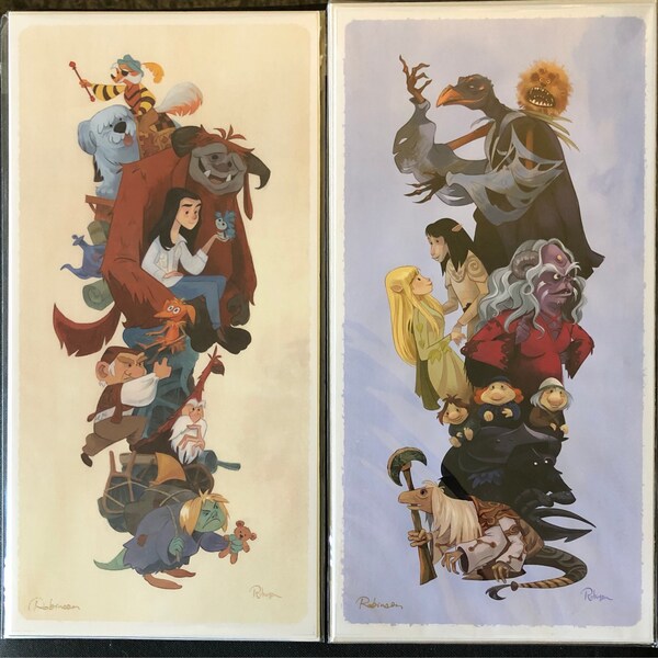 Sarah and Her Friends, Labyrinth Tribute Fine Art Print Hoggle, Sir ...