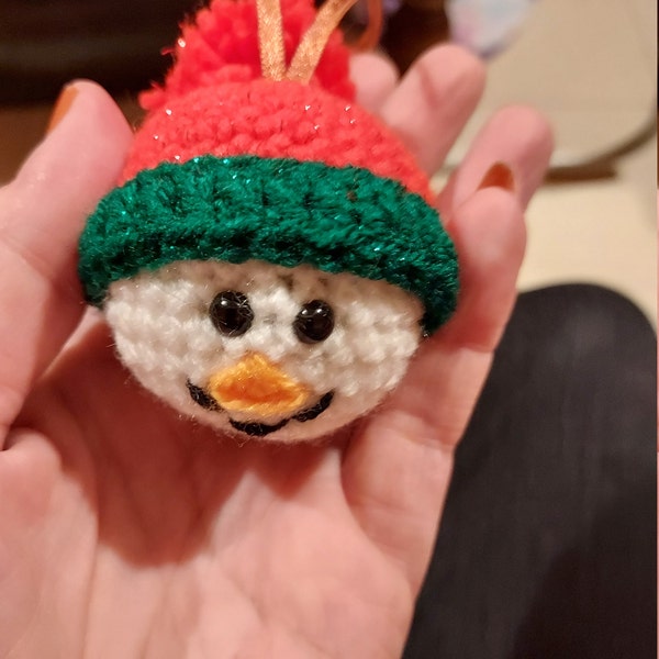 Crochet Snowman Bauble Pattern - PDF Pattern Digital Download in ...
