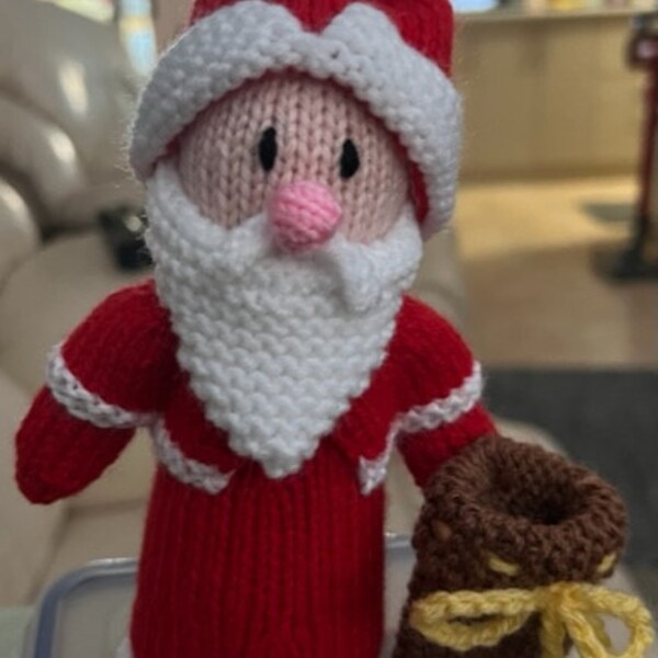 K028 Knitting Pattern - Small Santa Claus or Father Frost Christmas ...