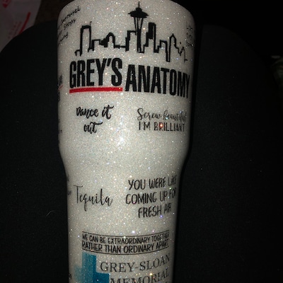 Custom Greys Anatomy Tv Show Cup Medical Cup Sparkle - Etsy