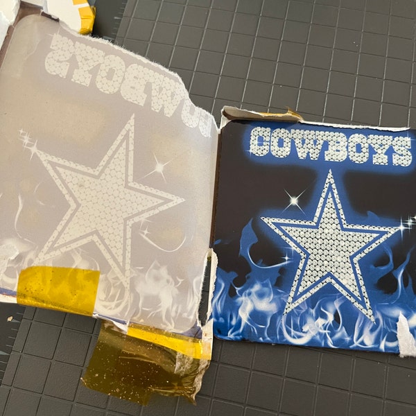 Cowboys Star With Glitter and Diamonds Bling, Wrap 20oz Straight and ...