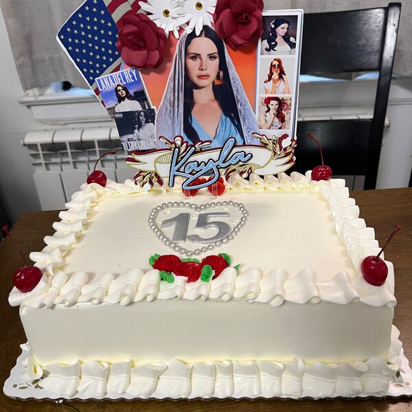 Lana Del Rey Cake Topper Lana Del Rey Mother Lana - Etsy