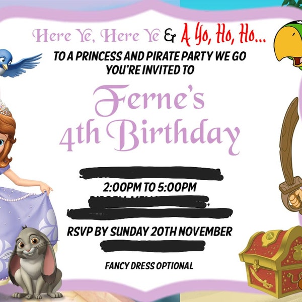 Personalised Party Invitations / Birthday / Children's Party / Circus ...