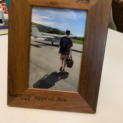 Airplane, Aviator Picture Frame, Custom Text - Etsy