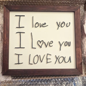 Laser Cut Handwriting Sign Personalized Sign From Handwriting or ...