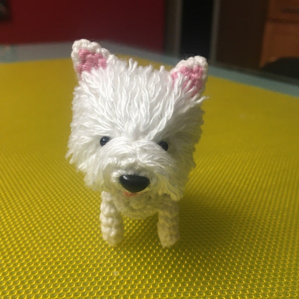 Mini Westie Crochet PDF PATTERN ~ West Highland White Terrier ~ Westie ...