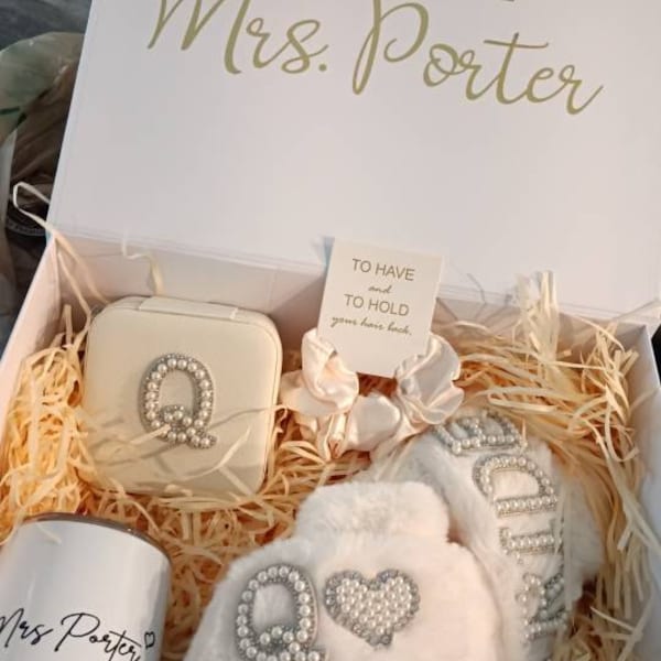 Luxury Bride Gift Box Set, Future Mrs Gift Box,personalized Bridal ...