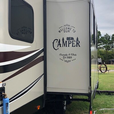 Fifth Wheel Decal Personalized Camper Decal Camping Decal Personalized ...