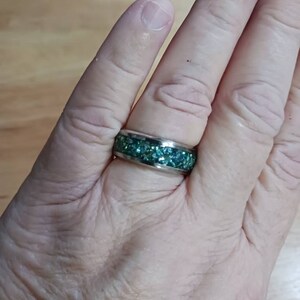 Stone Inlay Turquoise Ring - Etsy