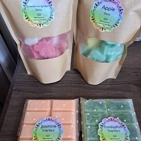 10 Piece Fruit Loop Wax Melt Snap Bar Sweet Strong Scented Sparkly ...