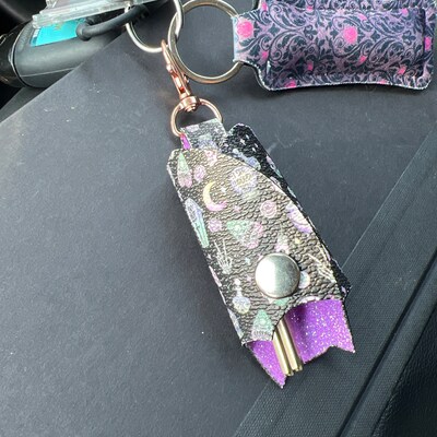 Bat Keychain, Halloween Key Fob, Bat Wing Accessory, Key Keeper, Spooky ...