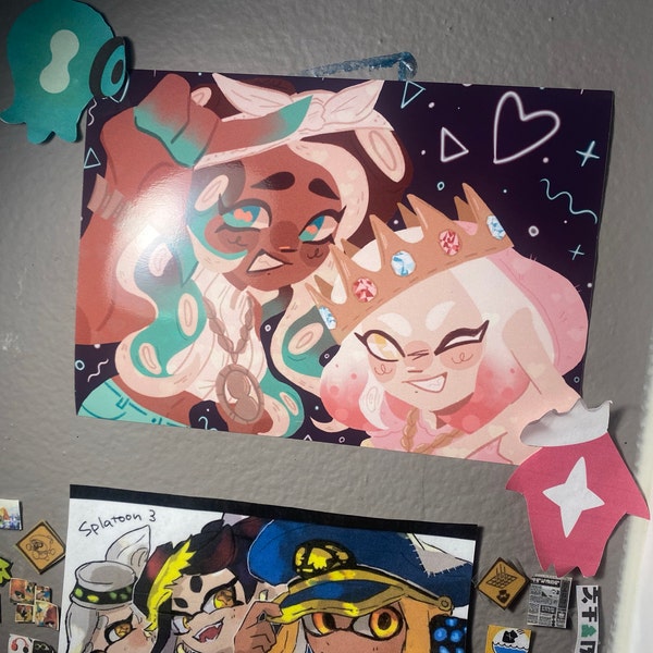 Splatoon Octo Expansion Pairs Prints - Etsy