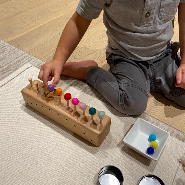 Block of Holes - Fine Motor Activity - Etsy